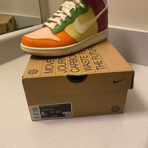 Nike | Shoes | Nike Dunk High Multicolor Sneakers | Poshmark